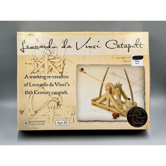 Pathfinders | Toys | Vtg Catapult Leonardo Da Vinci Working Wood Model ...